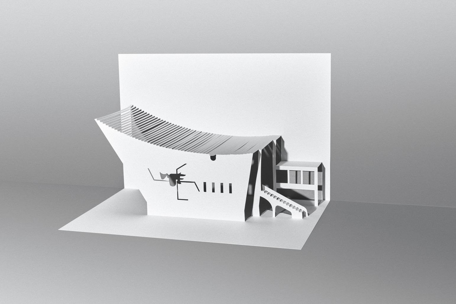 Create kirigami paper models of Le Corbusier's iconic works with this ...