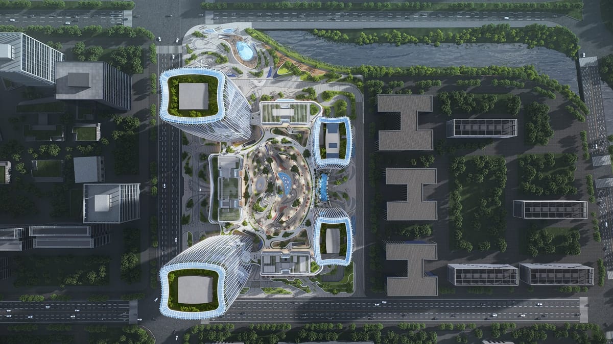 Aedas-Designed Double Twin Towers Complex Setting Itself to be The ...