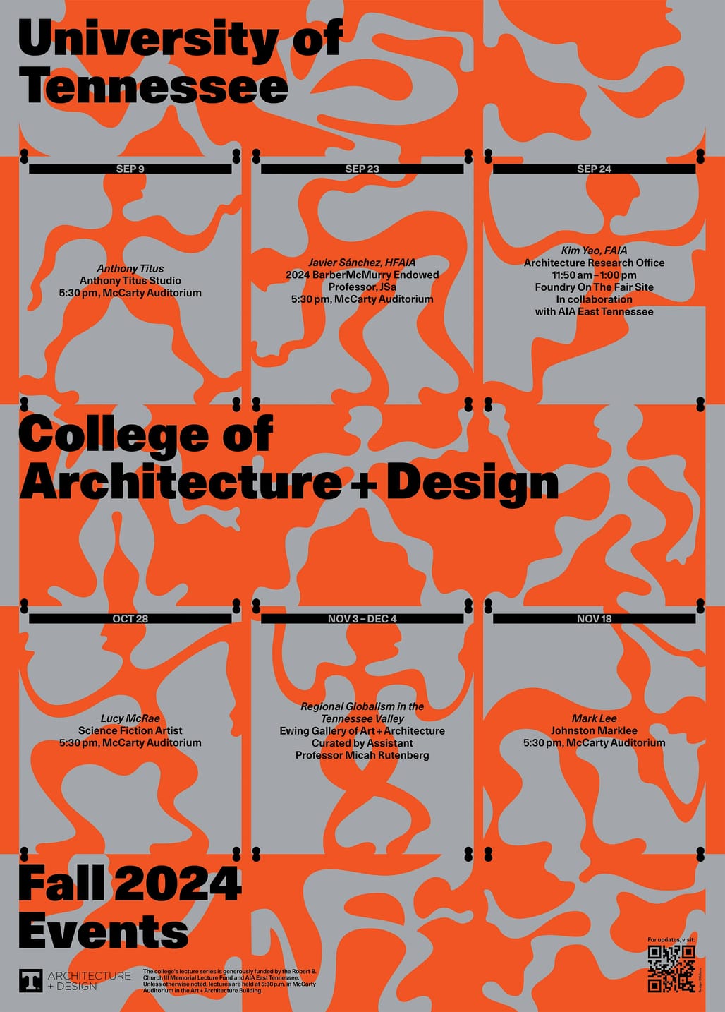 The most popular Fall '24 architecture school lecture poster designs ...