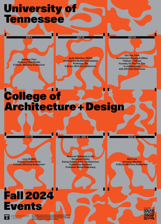The most popular Fall '24 architecture school lecture poster designs ...