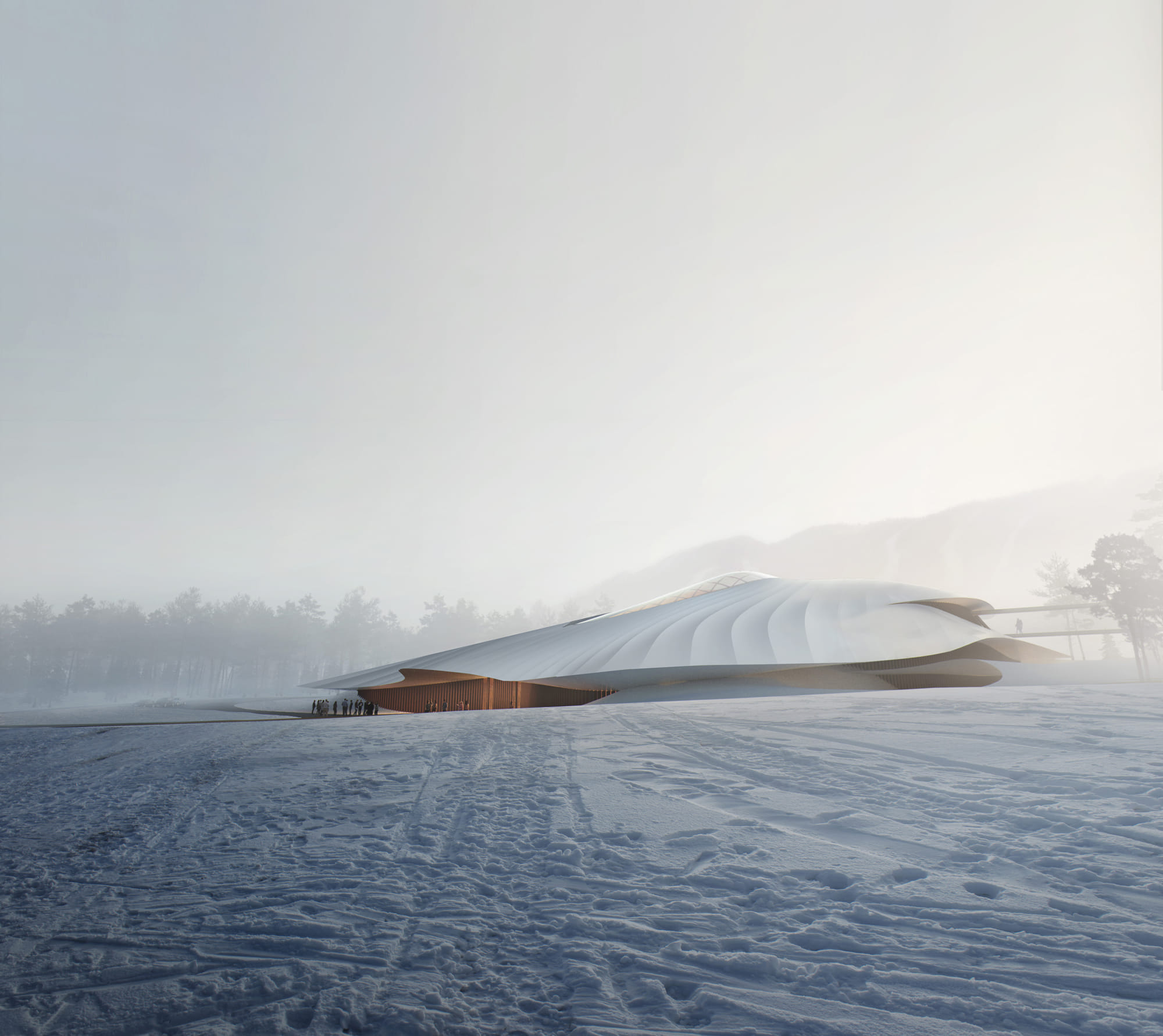MAD’s tent-like conference center breaks ground in China's rugged ...