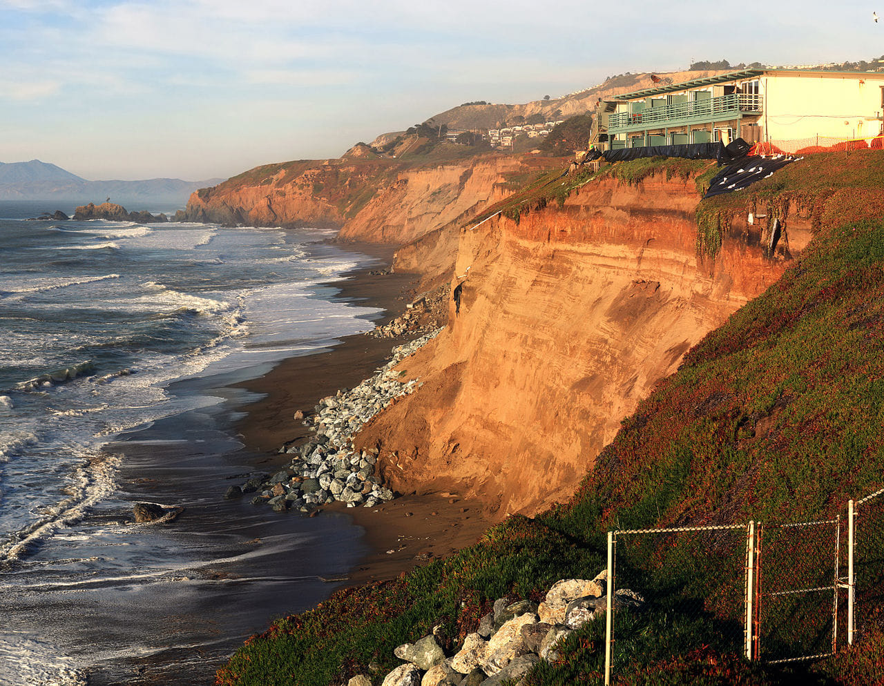 As the rising Pacific slowly swallows California's beaches, managed ...