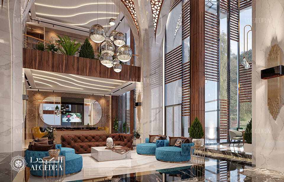 Luxury hotel lobby interior design | Algedra Design | Archinect