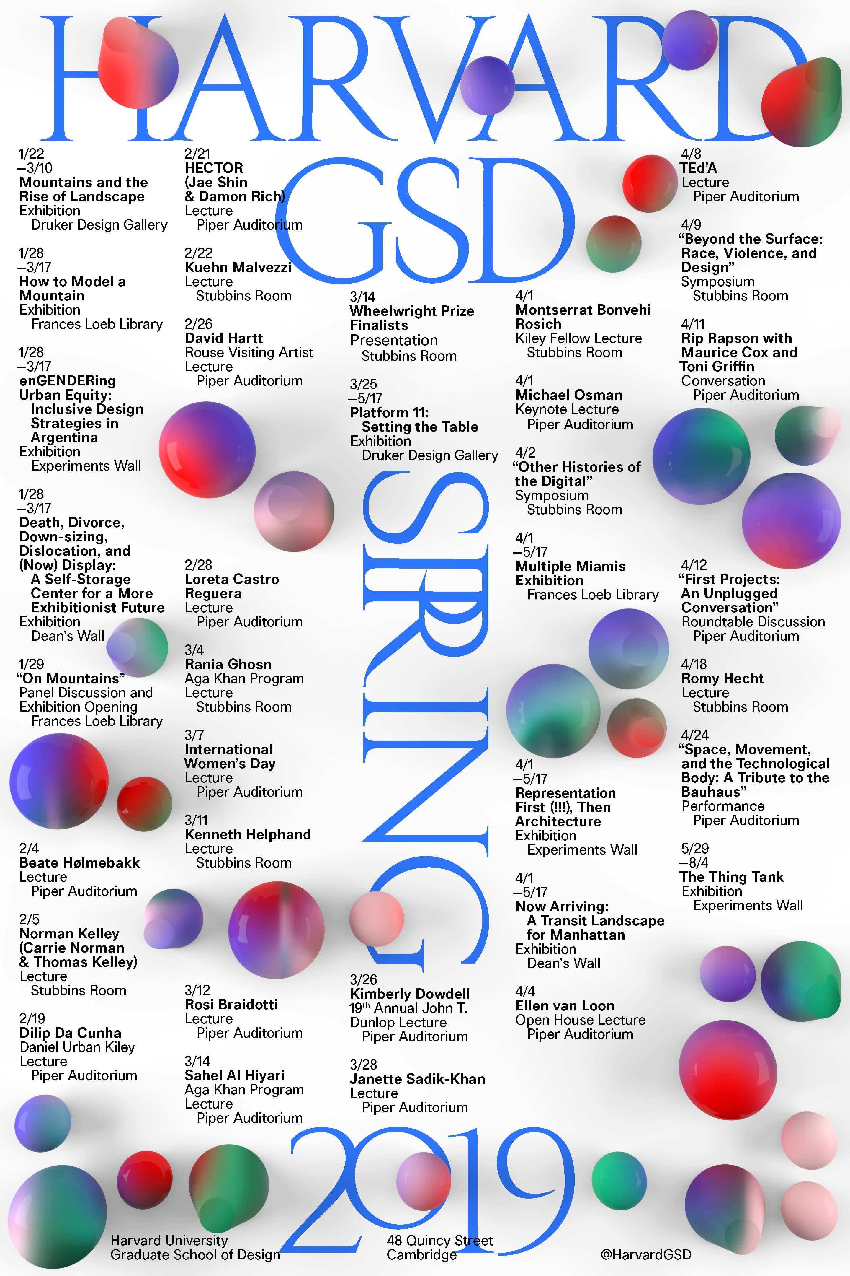 Get Lectured: Harvard GSD, Spring '19 | News | Archinect