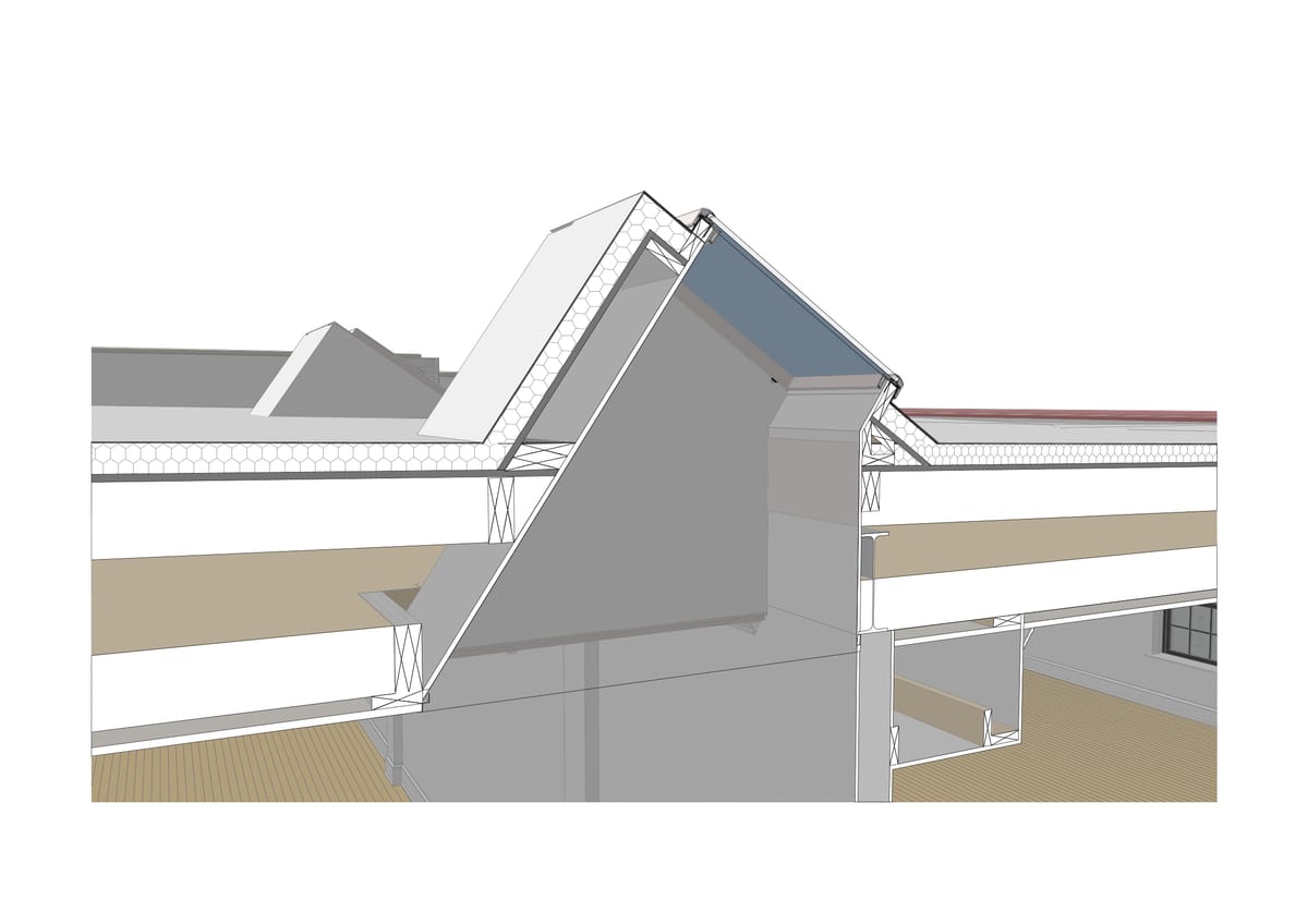 Historic Storefront - Detailed Skylight - rear stairs and lyft ...