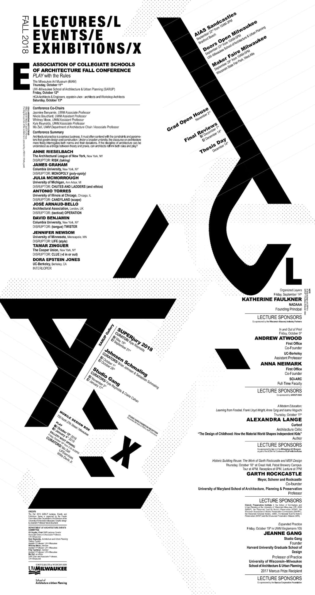 The most popular Fall '18 architecture school lecture poster is ...