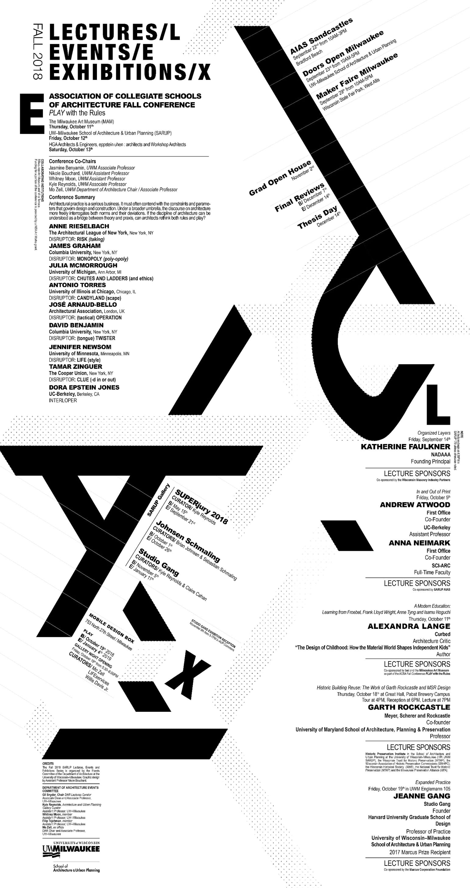 The most popular Fall '18 architecture school lecture poster is ...