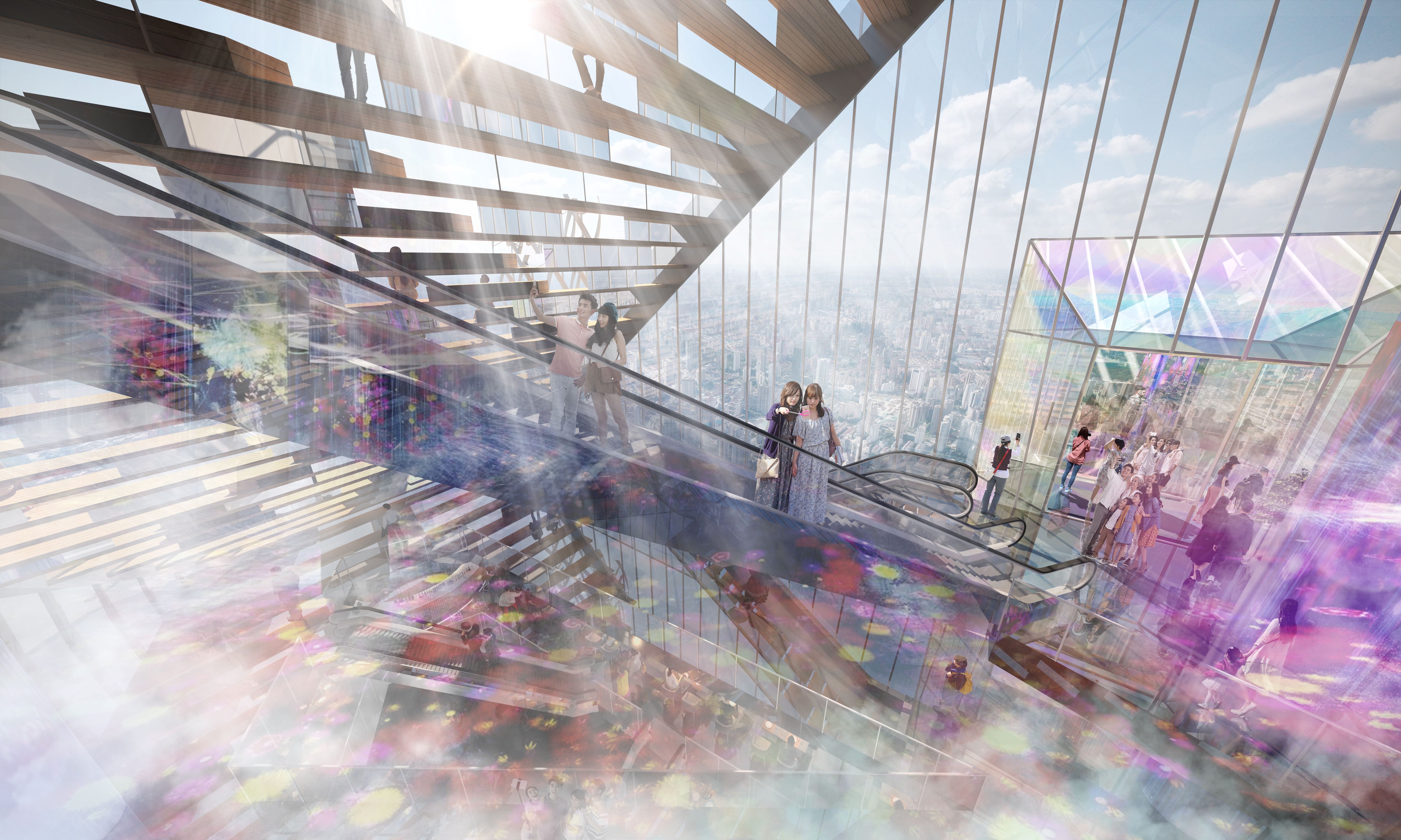 Shanghai 480m tower international competition Proposal “URBAN VOID ...