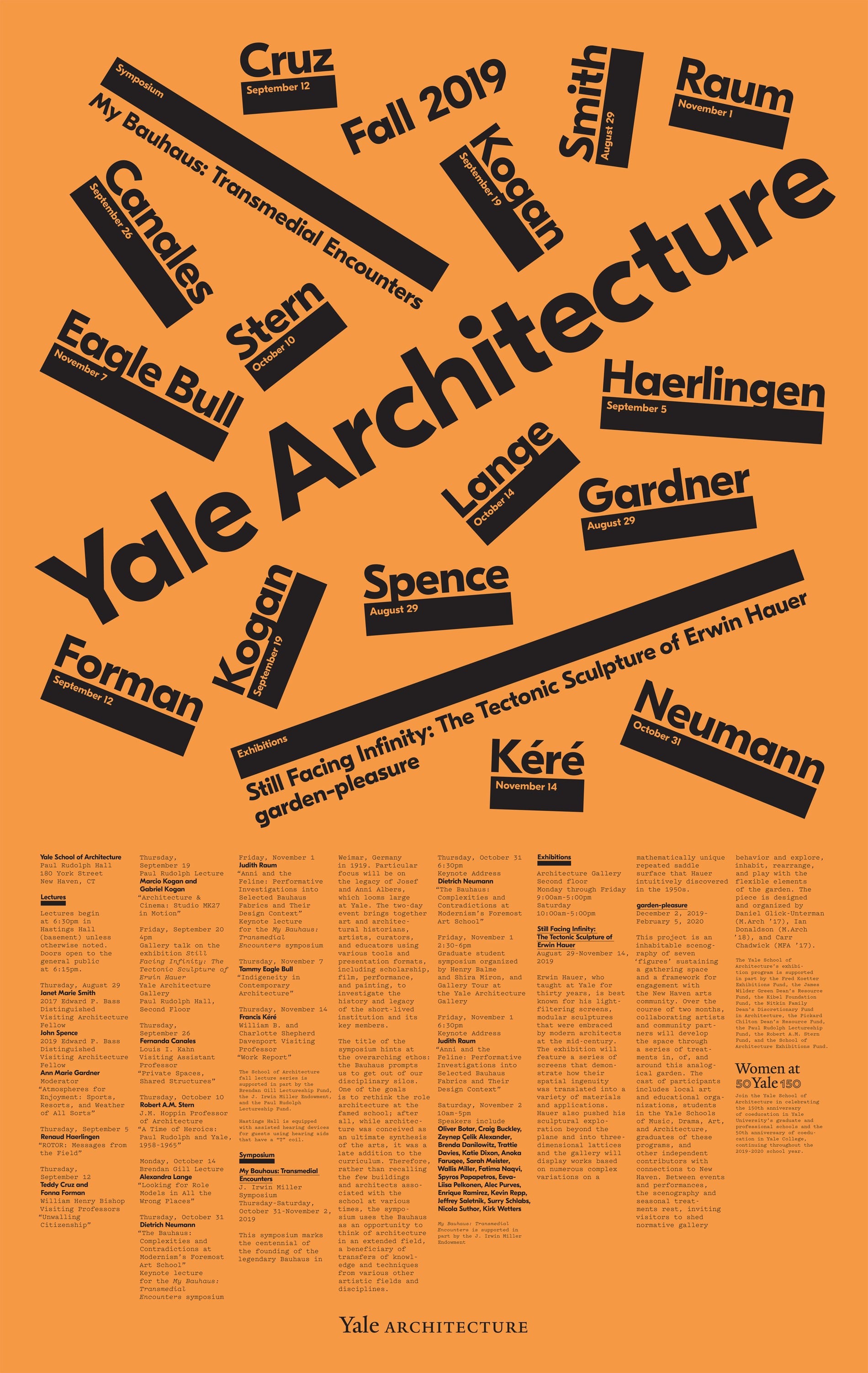 Get Lectured: Yale, Fall '19 | News | Archinect