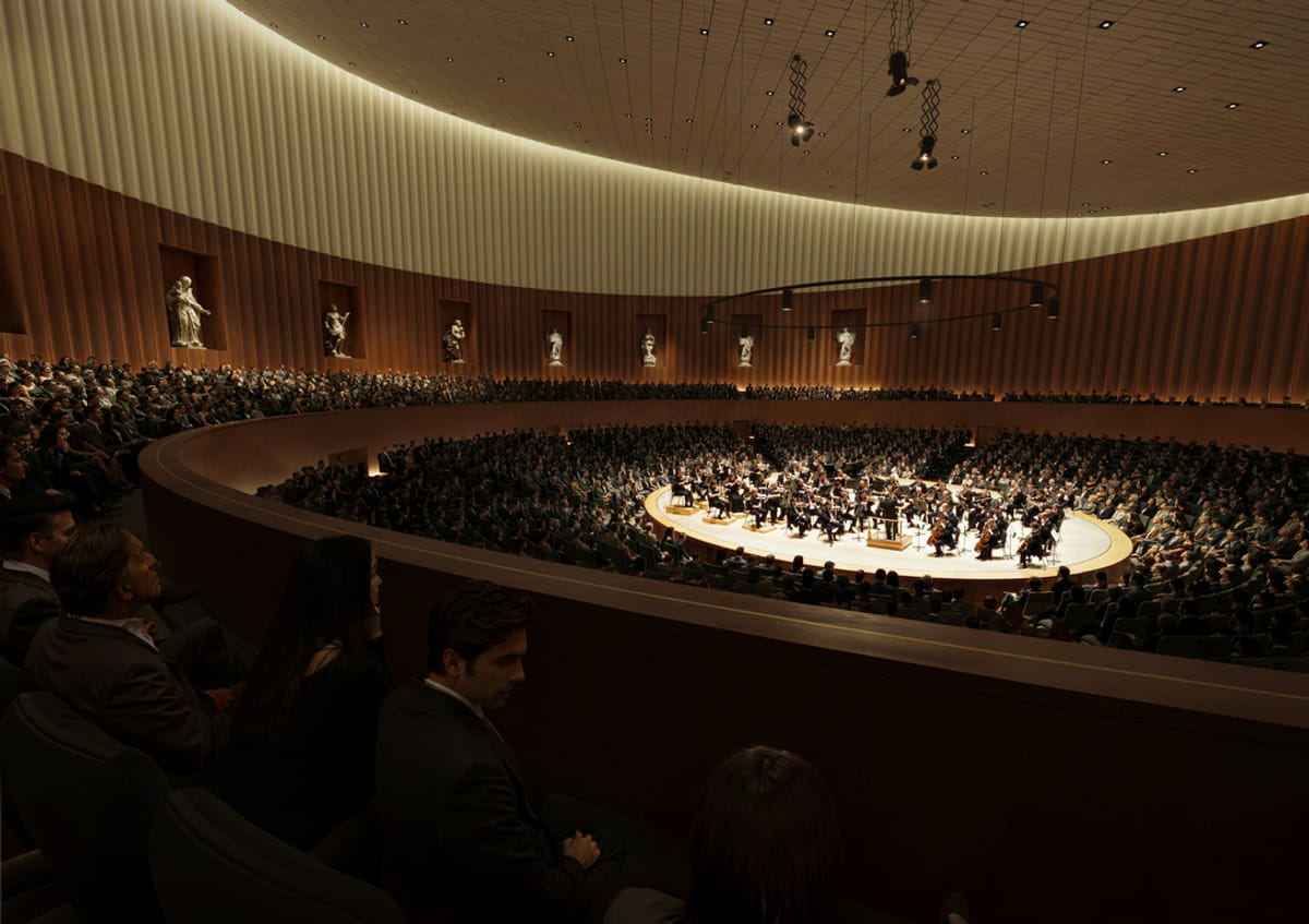 Interior Visualization: Concert Hall | Render Vision | Archinect