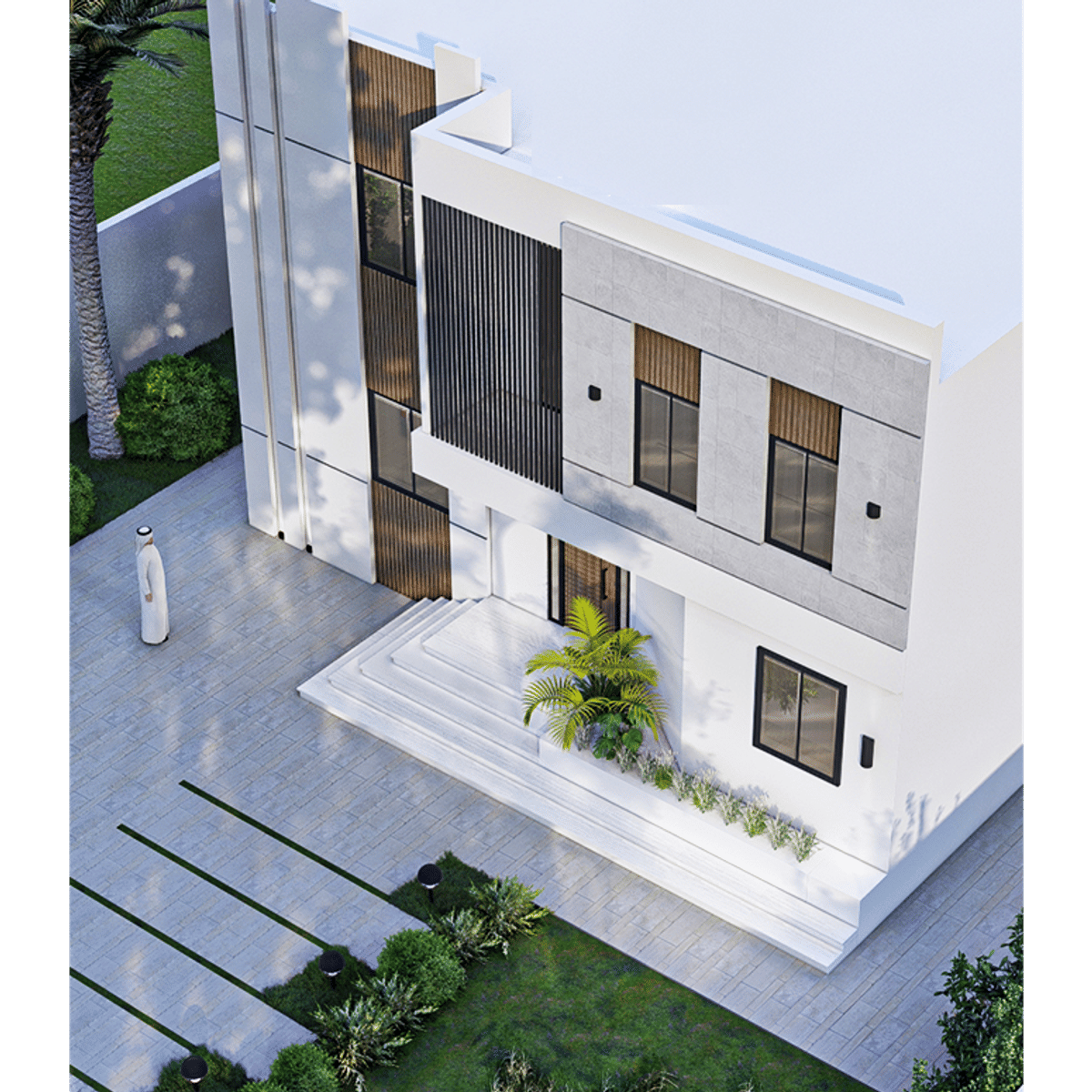 Modern Villa Elevation design | Yasin Alastal | Archinect