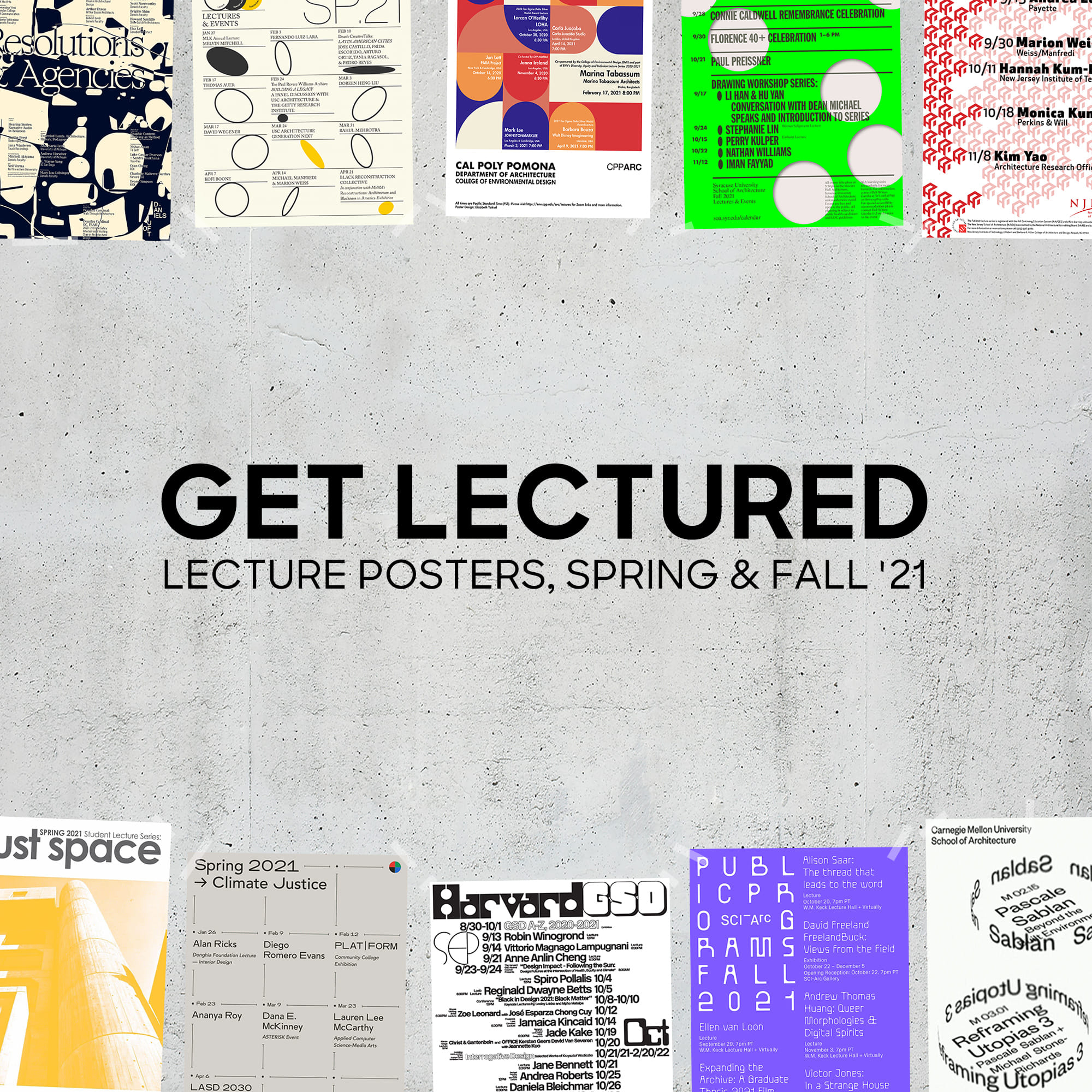 Vote now for your favorite architecture school lecture poster of 2021 ...