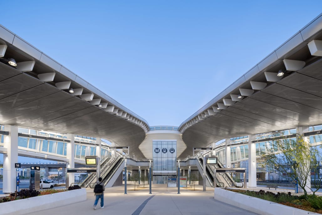 In Los Angeles, the long-awaited LAX/Metro Transit Center Station has ...