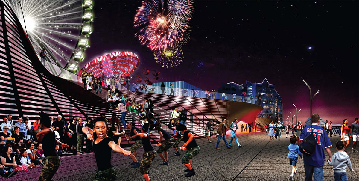 James Corner Field Operations' Winning Design for Navy Pier Redesign