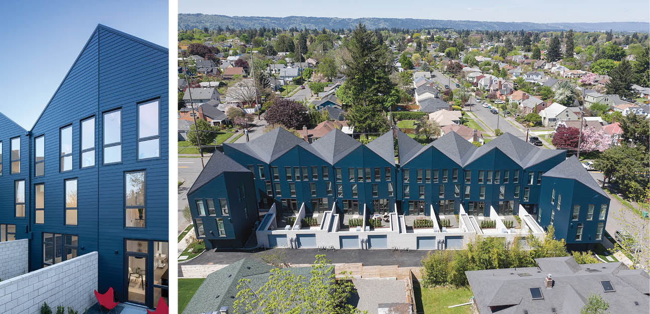 Folded facades define an origami-inspired residential development in ...