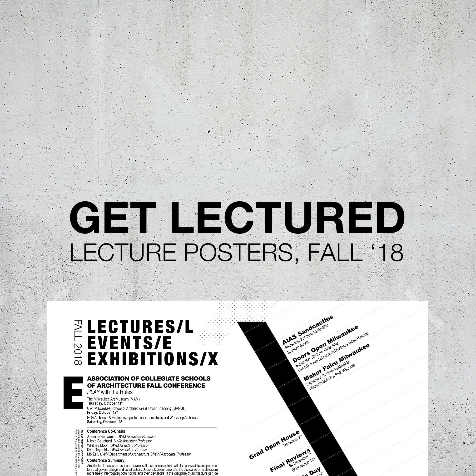 The most popular Fall '18 architecture school lecture poster is ...