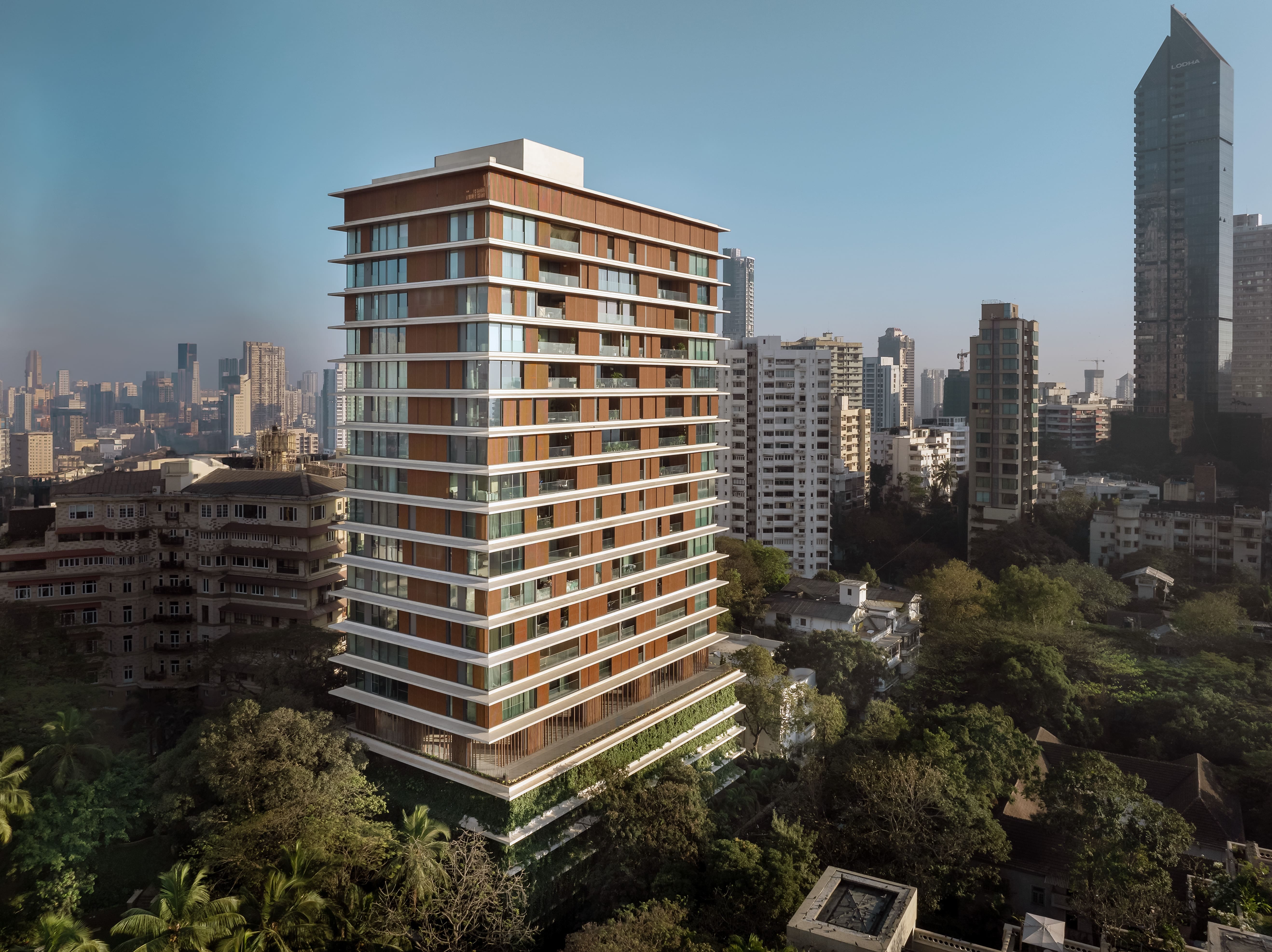 SOM completes lush, high-end residential tower in Mumbai | News | Archinect