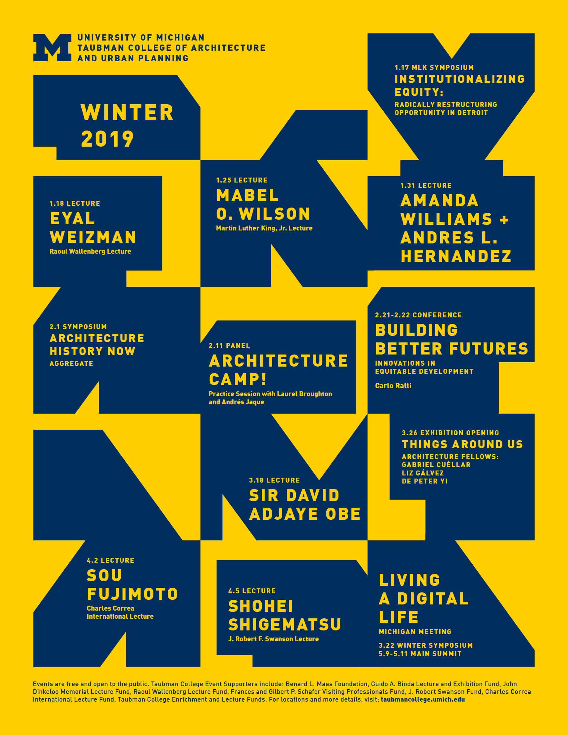 Get Lectured: University of Michigan, Winter '19 | News | Archinect