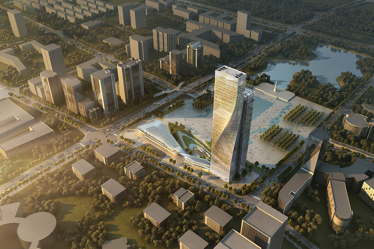 World-class Twisting Tower Glows in Ballet of Light | Aedas | Archinect