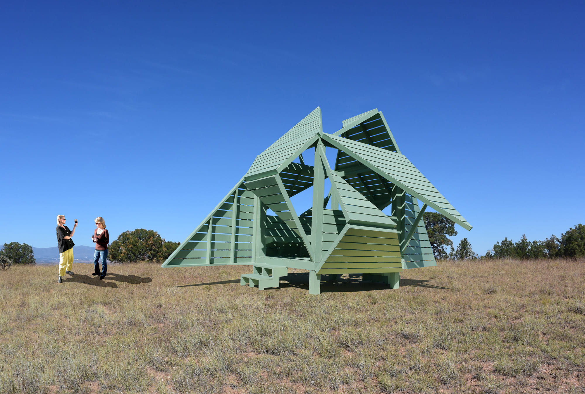 The Unfolded Cube Pavilion | michael jantzen | Archinect