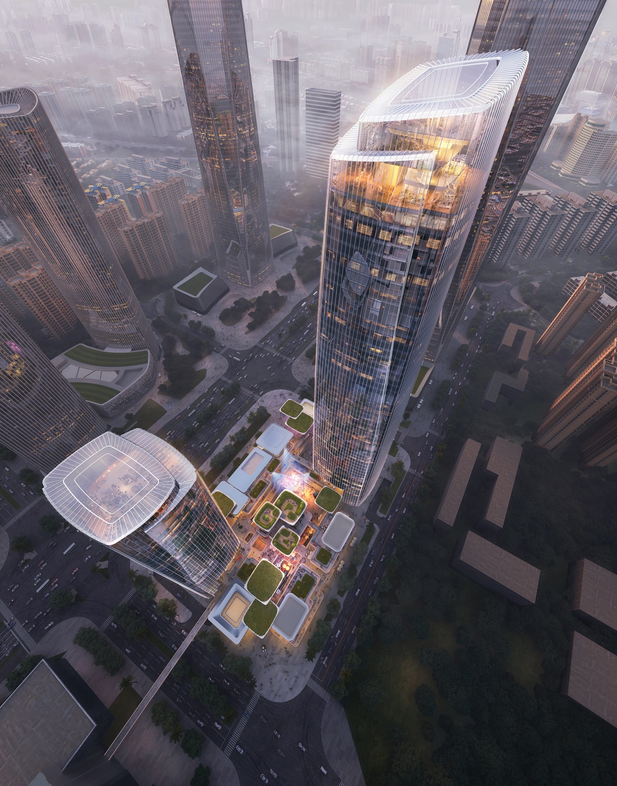 An all-weather, vibrant retail destination in Haikou | Aedas | Archinect