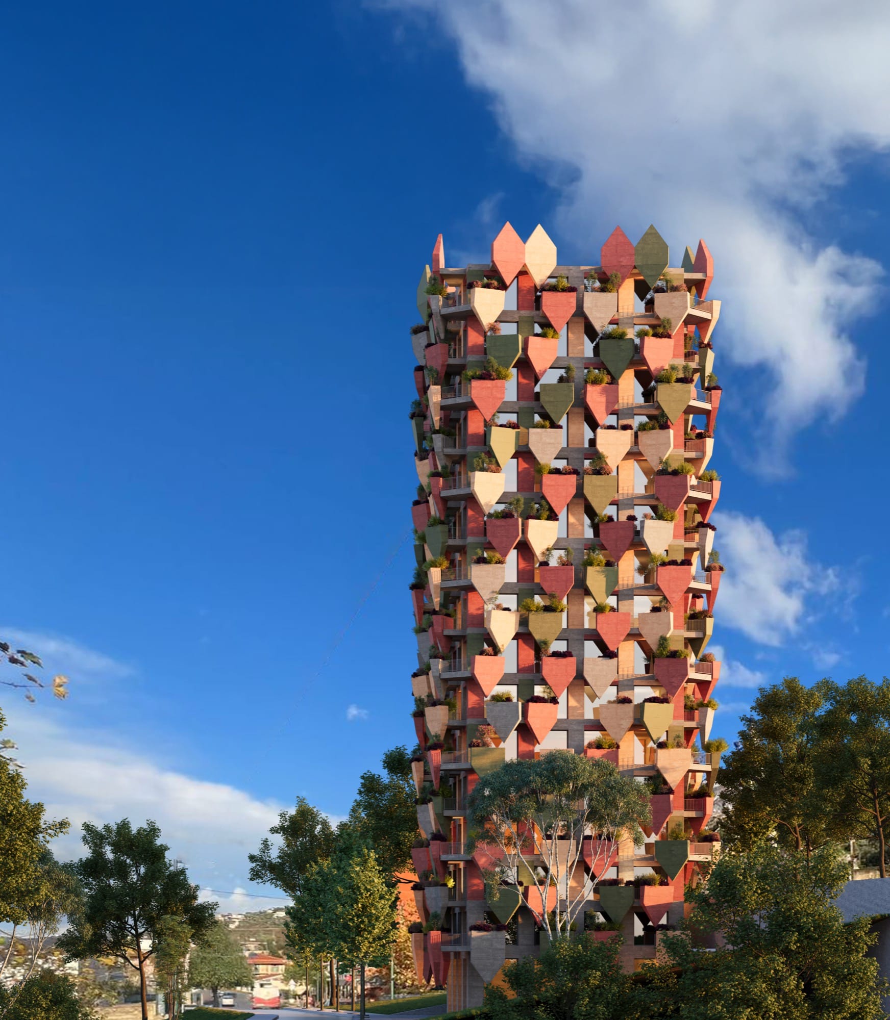 In Albania, a tower by Davide Macullo Architects plays with topography ...