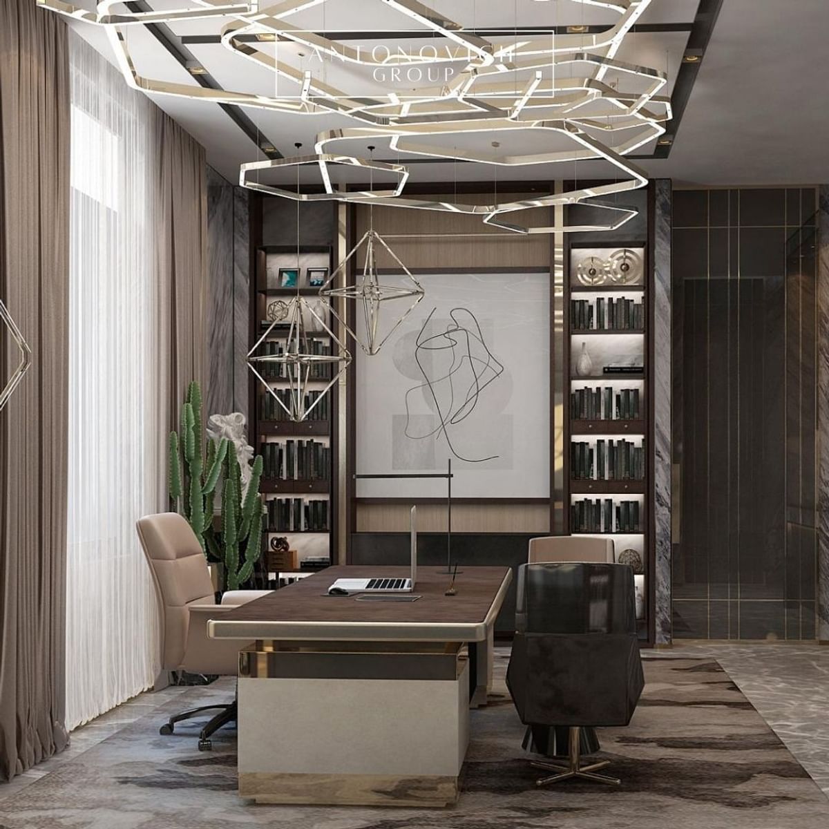 Elevating Workspaces: Antonovich Group's Luxury Office Interior Design | Luxury Antonovich ...