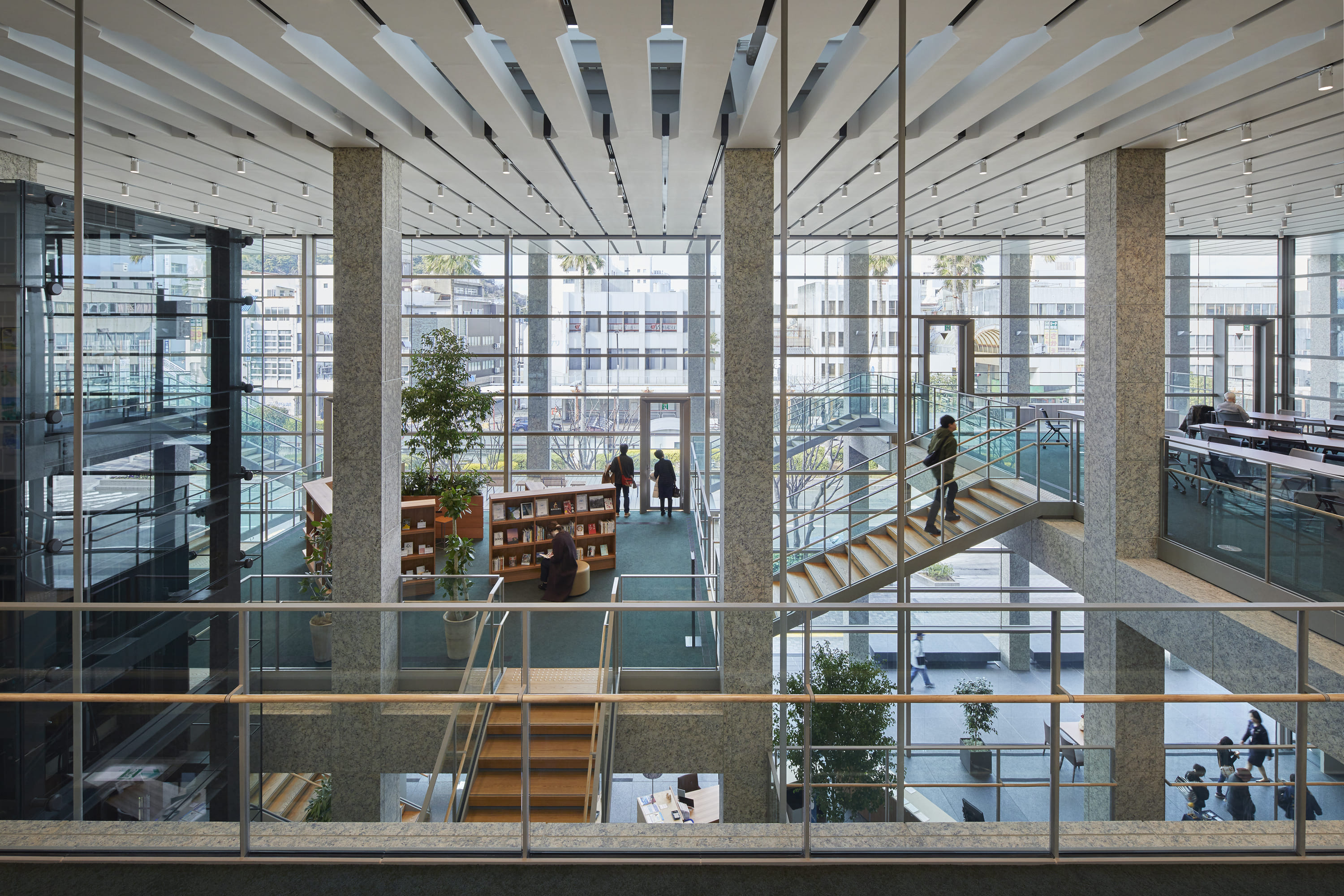 Awa Bank Head Office Sales Department Building, A Bank in a Public ...