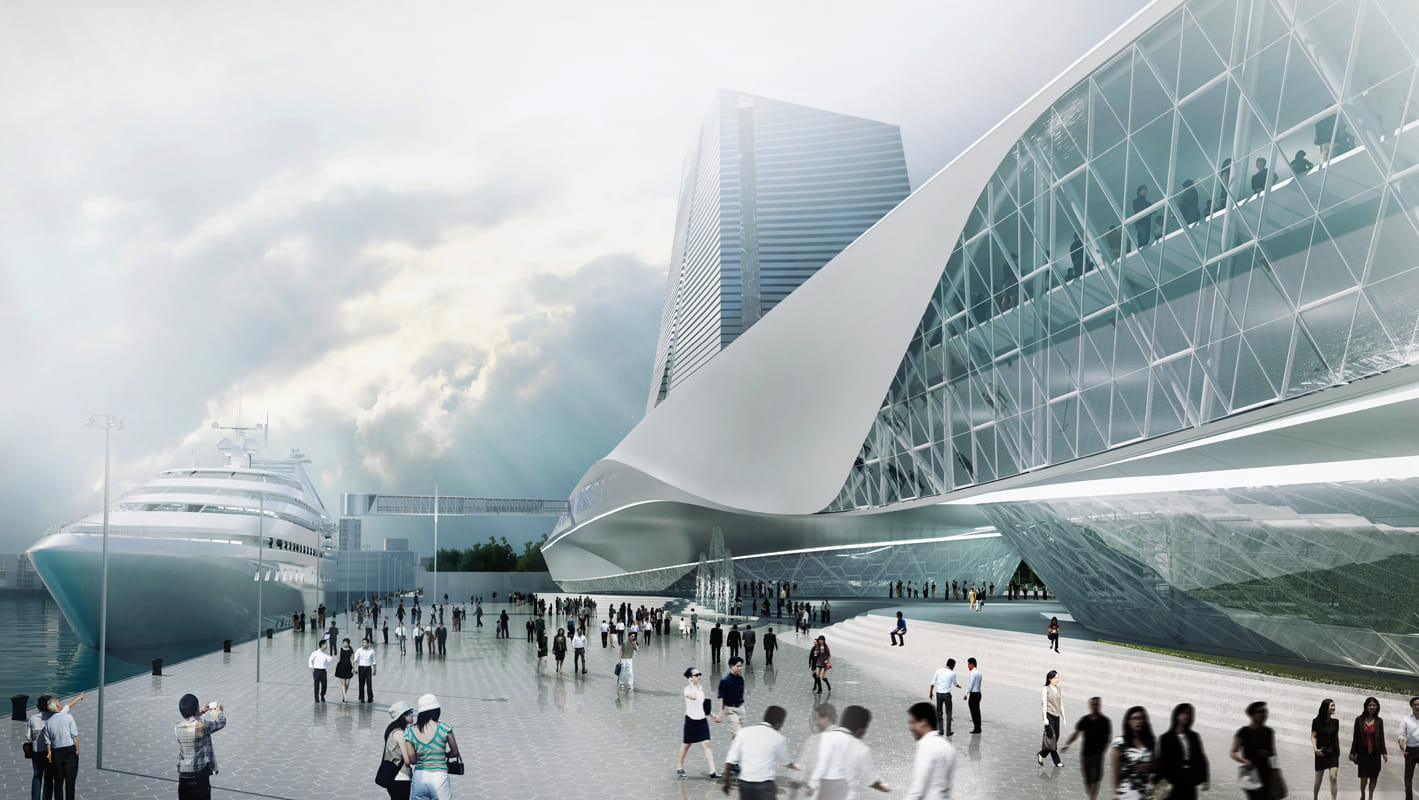 Keelung Gateway Port Terminal | Asymptote Architecture | Archinect