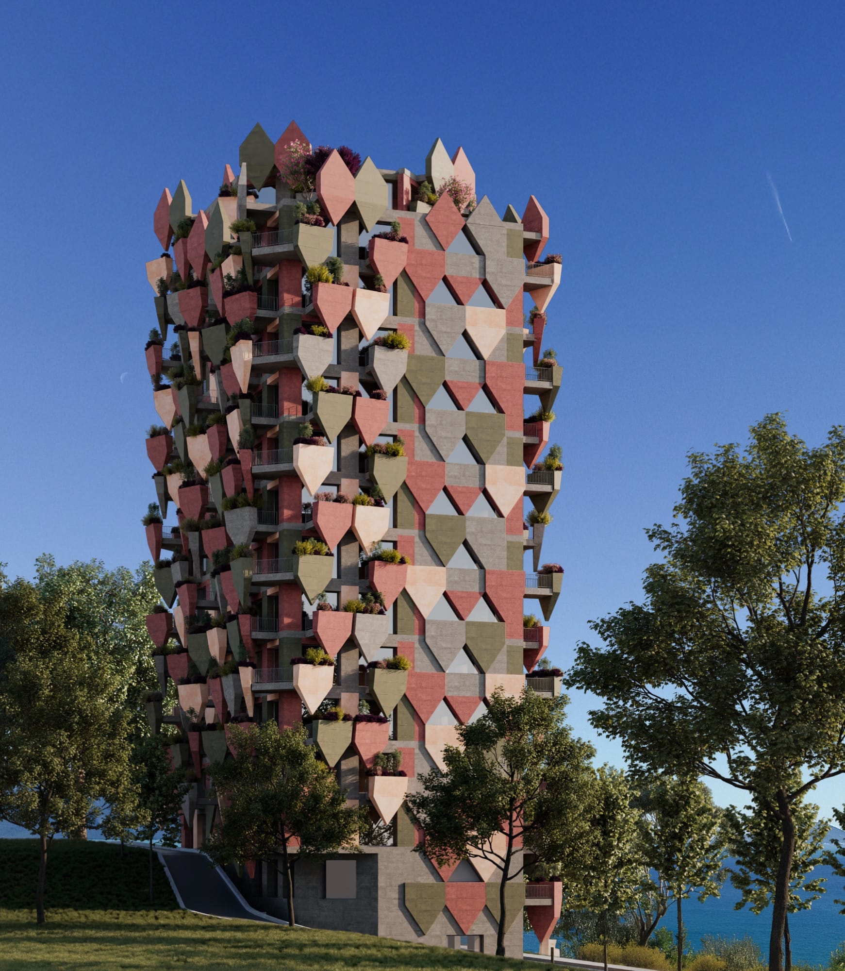 In Albania, a tower by Davide Macullo Architects plays with topography ...