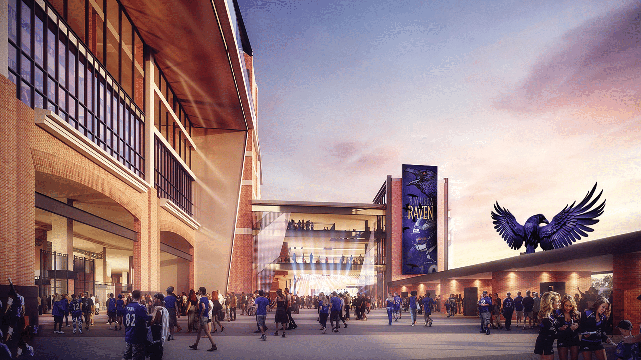 Gensler And Gilbane Will Revamp Mandt Bank Stadium For The Baltimore Ravens News Archinect