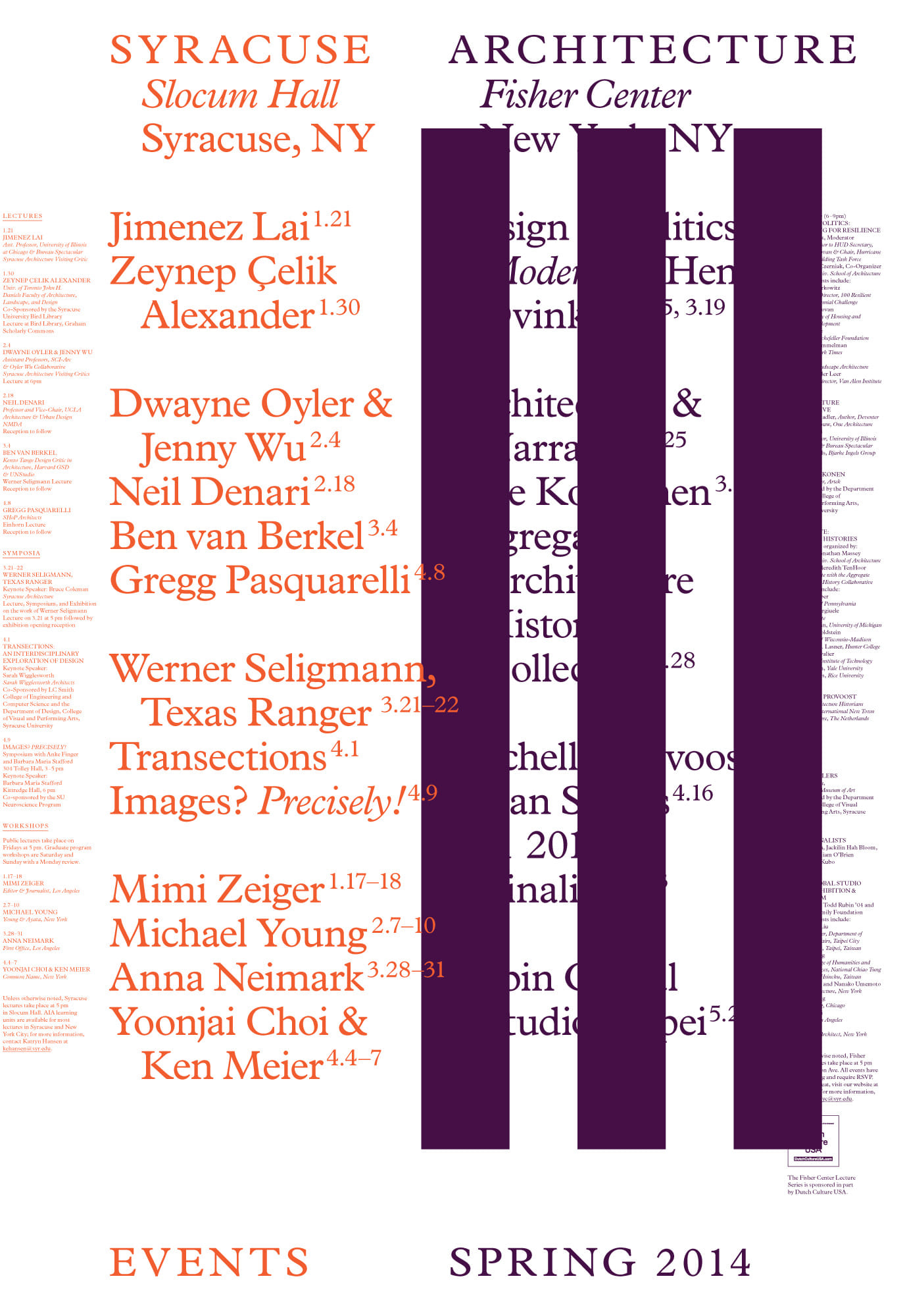 Get Lectured: Syracuse, Spring '14 | News | Archinect
