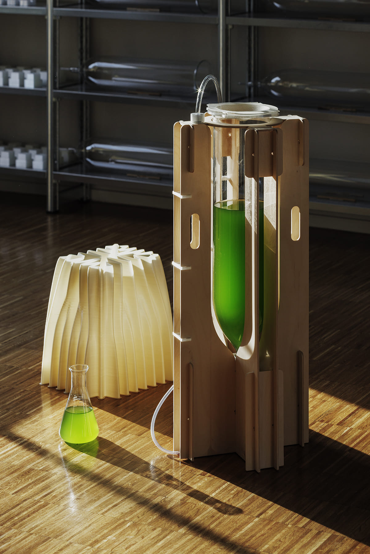 ecoLogicStudio’s collection of biophilic design products includes algae ...