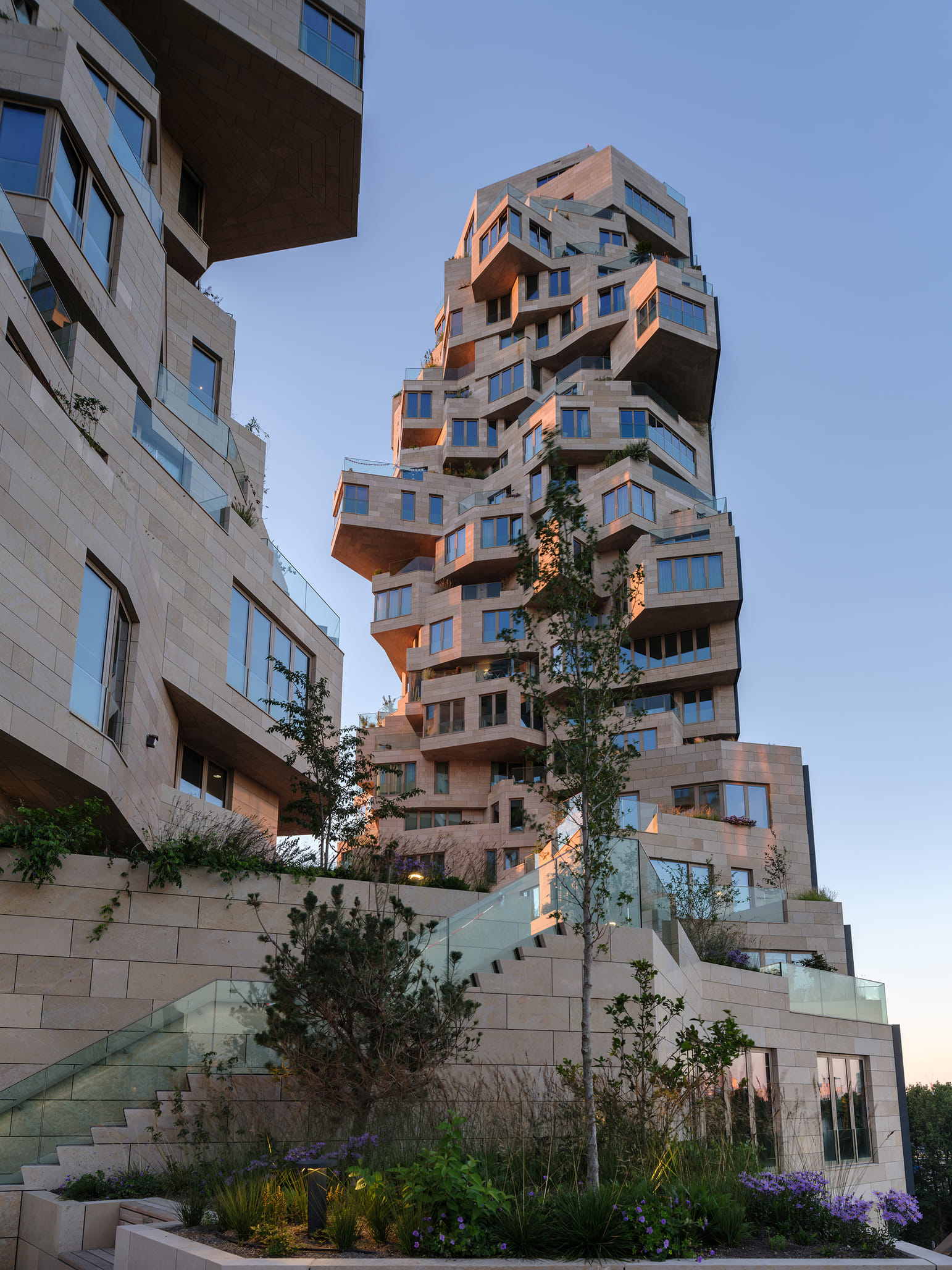 Take a closer look at MVRDV's newly-opened Amsterdam 'Valley' towers ...