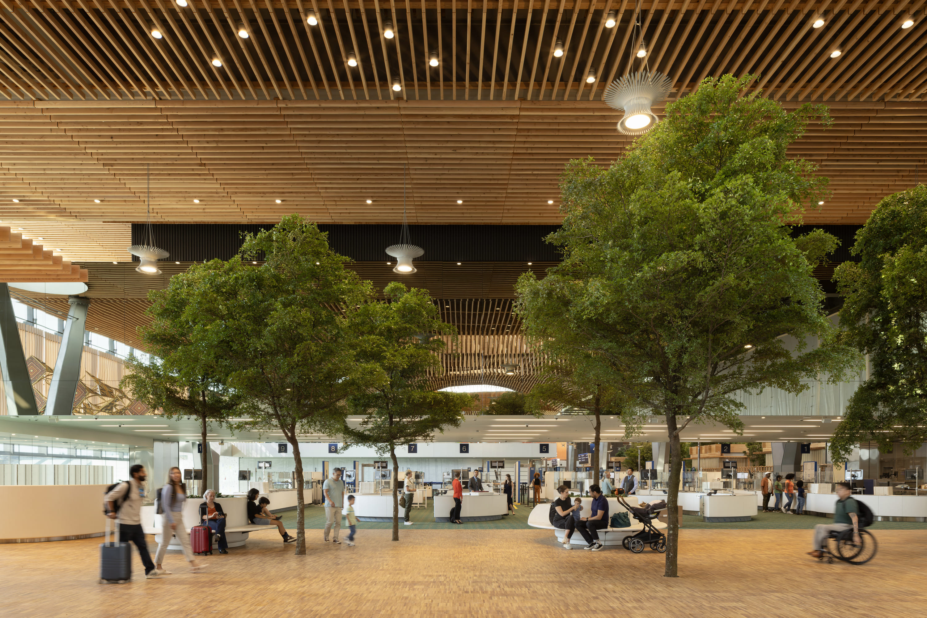ZGF's groundbreaking mass timber airport terminal design debuts in ...