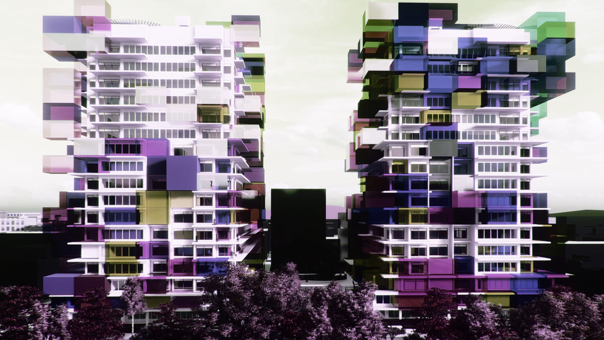 Tabriz Twin Towers | Mehraz Ffrahani | Archinect