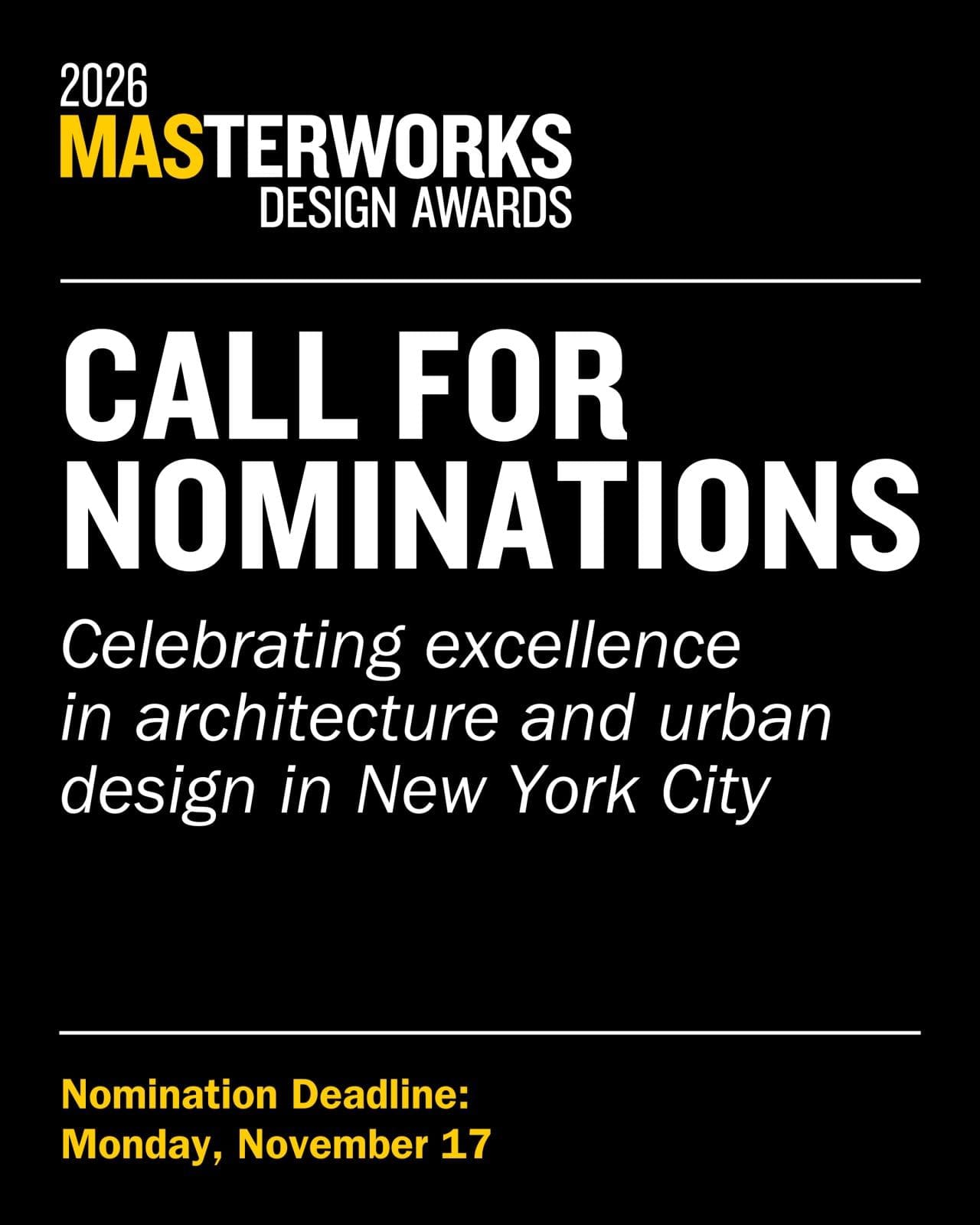 New architecture and design competitions: AIANY Design Awards, UIA 2030 ...