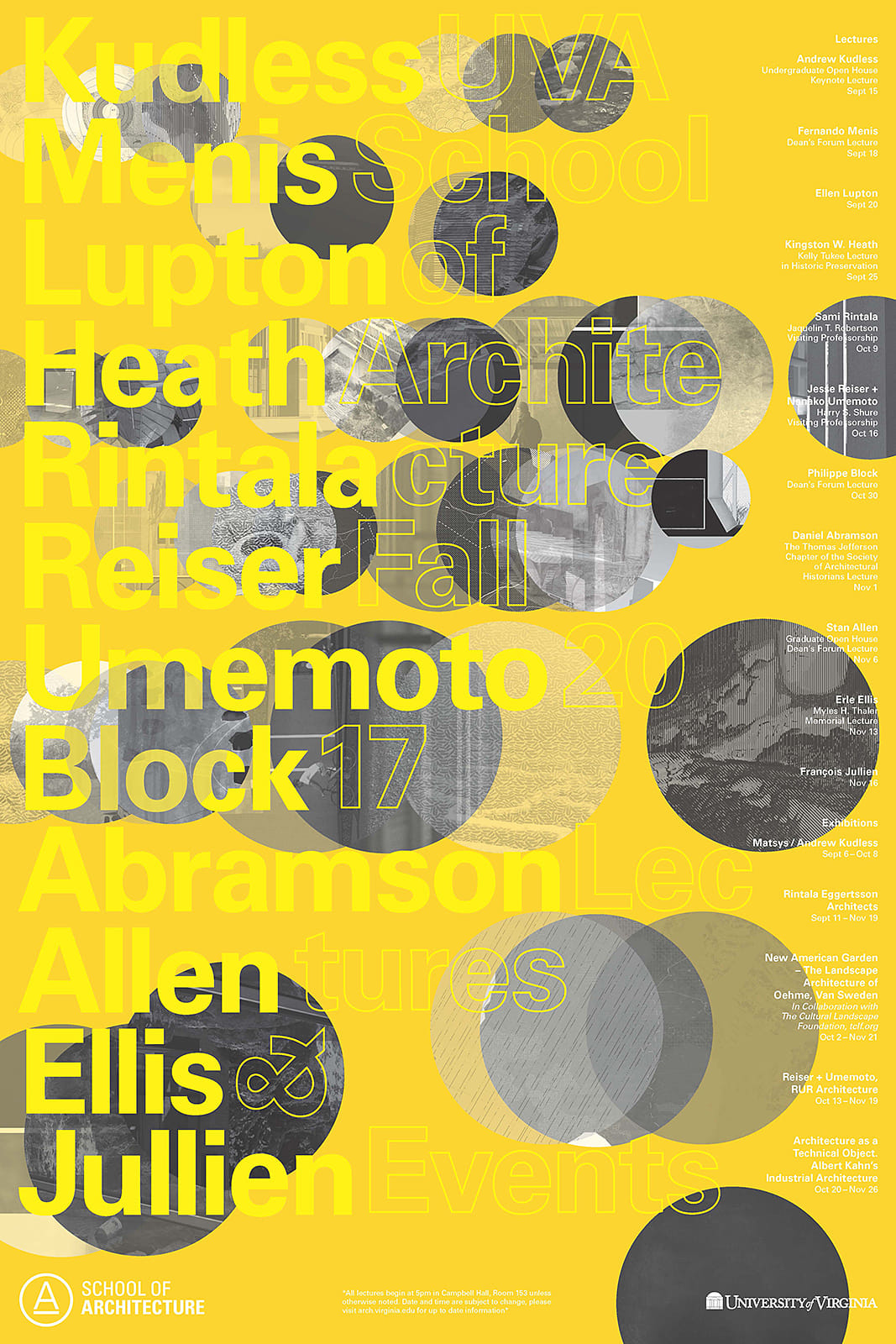 The votes are in — the top architecture lecture series posters for Fall ...