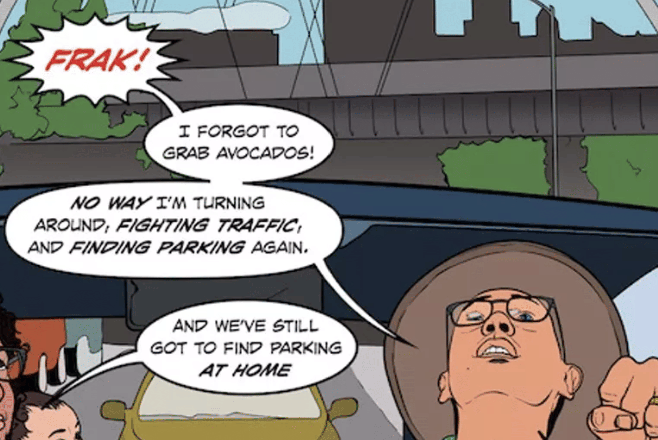 Comic-strip ads created as marketing to entice millennials to move to a ...