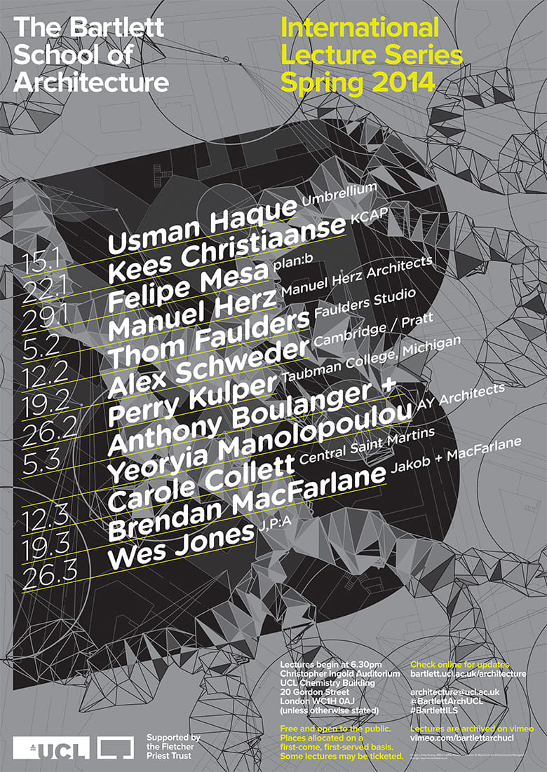 Get Lectured: The Bartlett, Spring '14 | News | Archinect