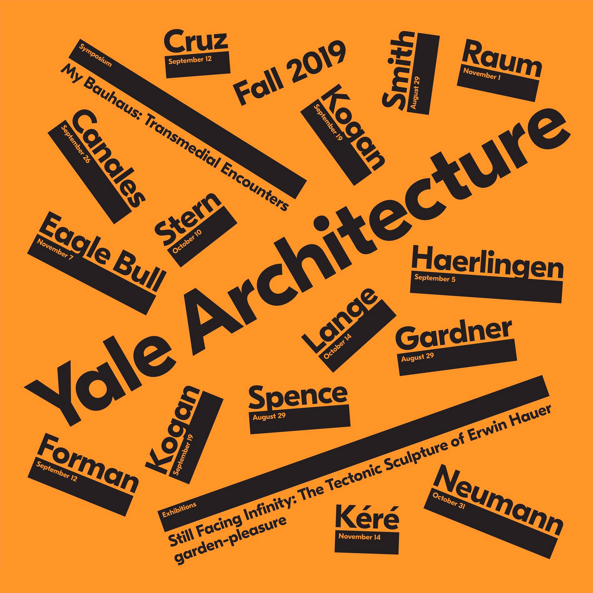 Get Lectured: Yale, Fall '19 | News | Archinect