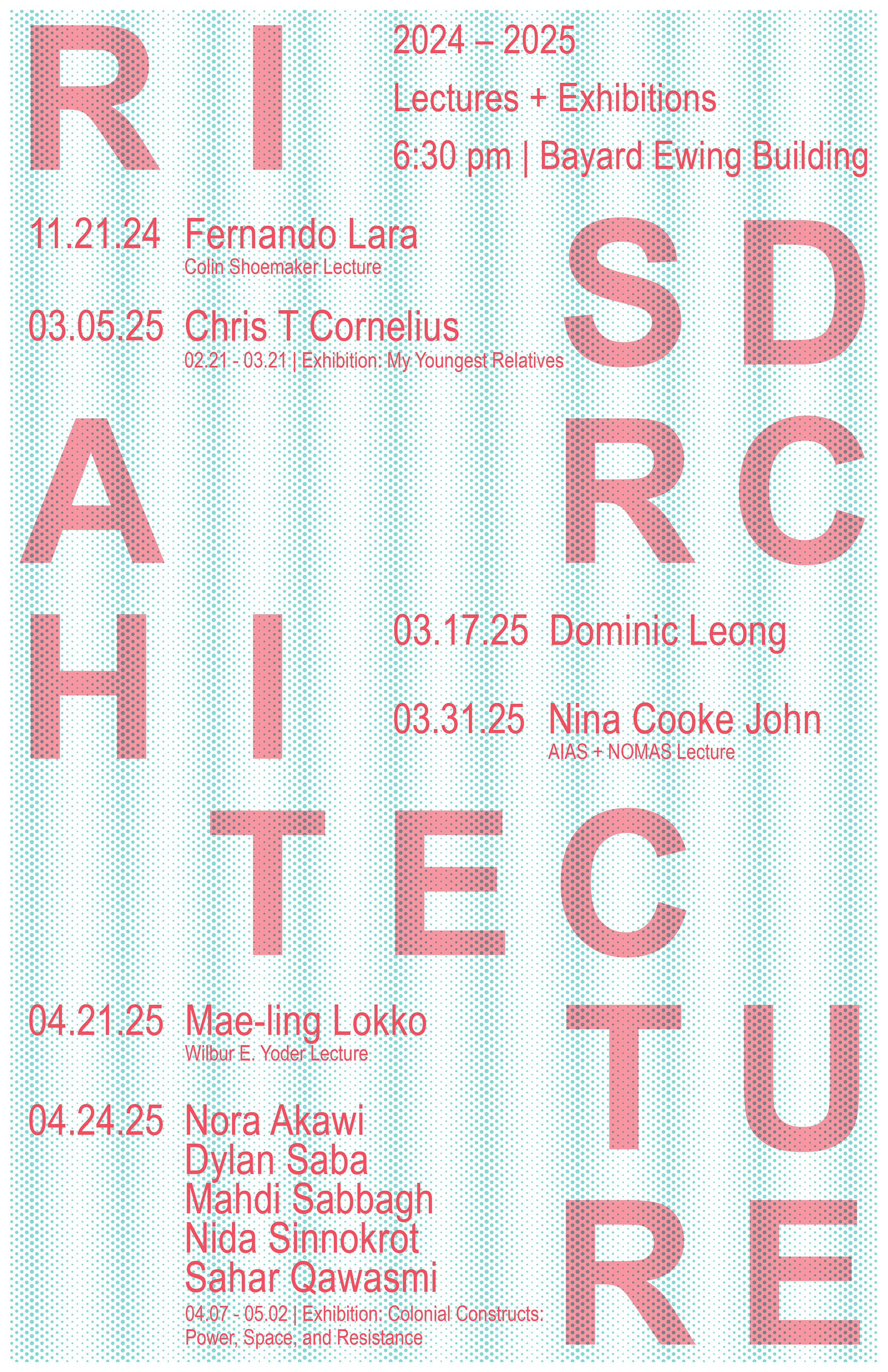 Get Lectured: RISD, Spring '25 | News | Archinect