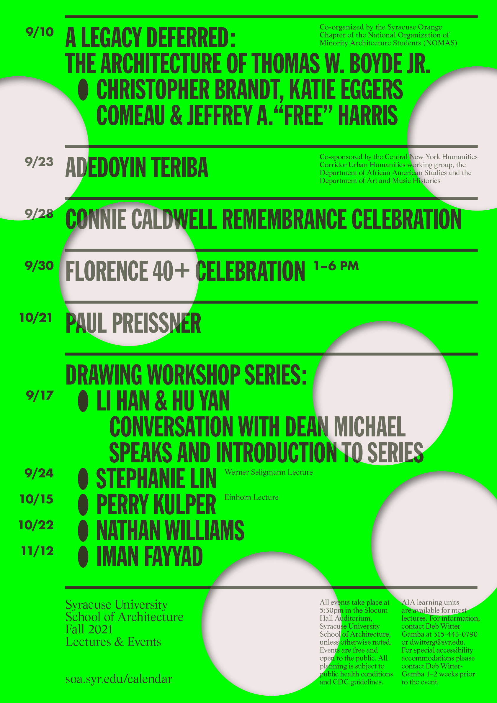 Get Lectured: Syracuse University, Fall '21 | News | Archinect