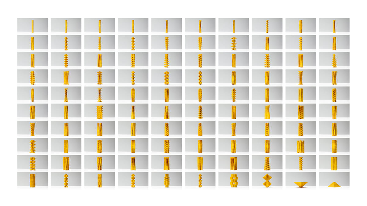 100 Abject Towers by RZLBD (2x4 yellow LEGO bricks) | Atelier RZLBD ...
