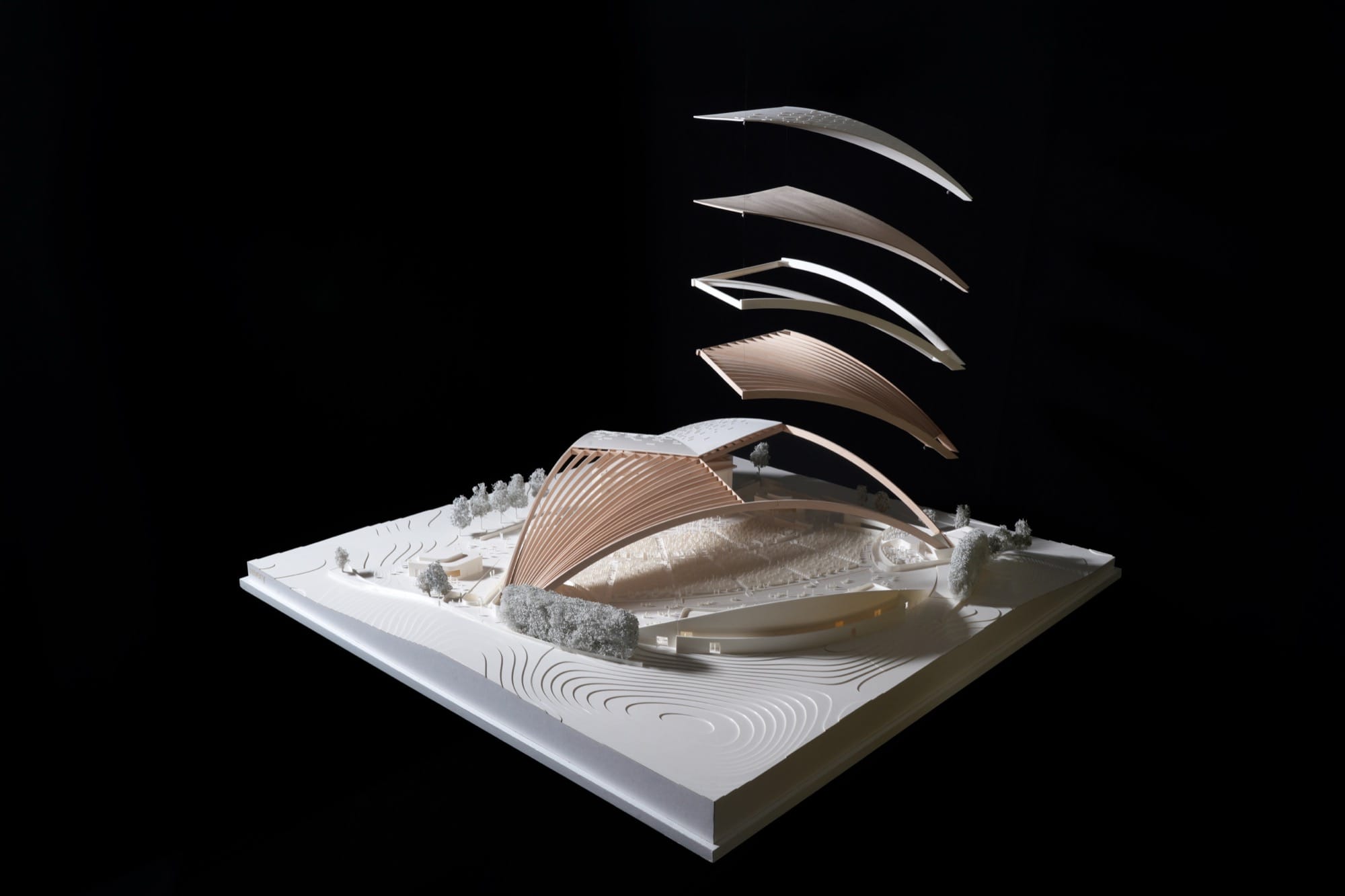 Construction begins on world’s largest free-span mass timber roof in ...