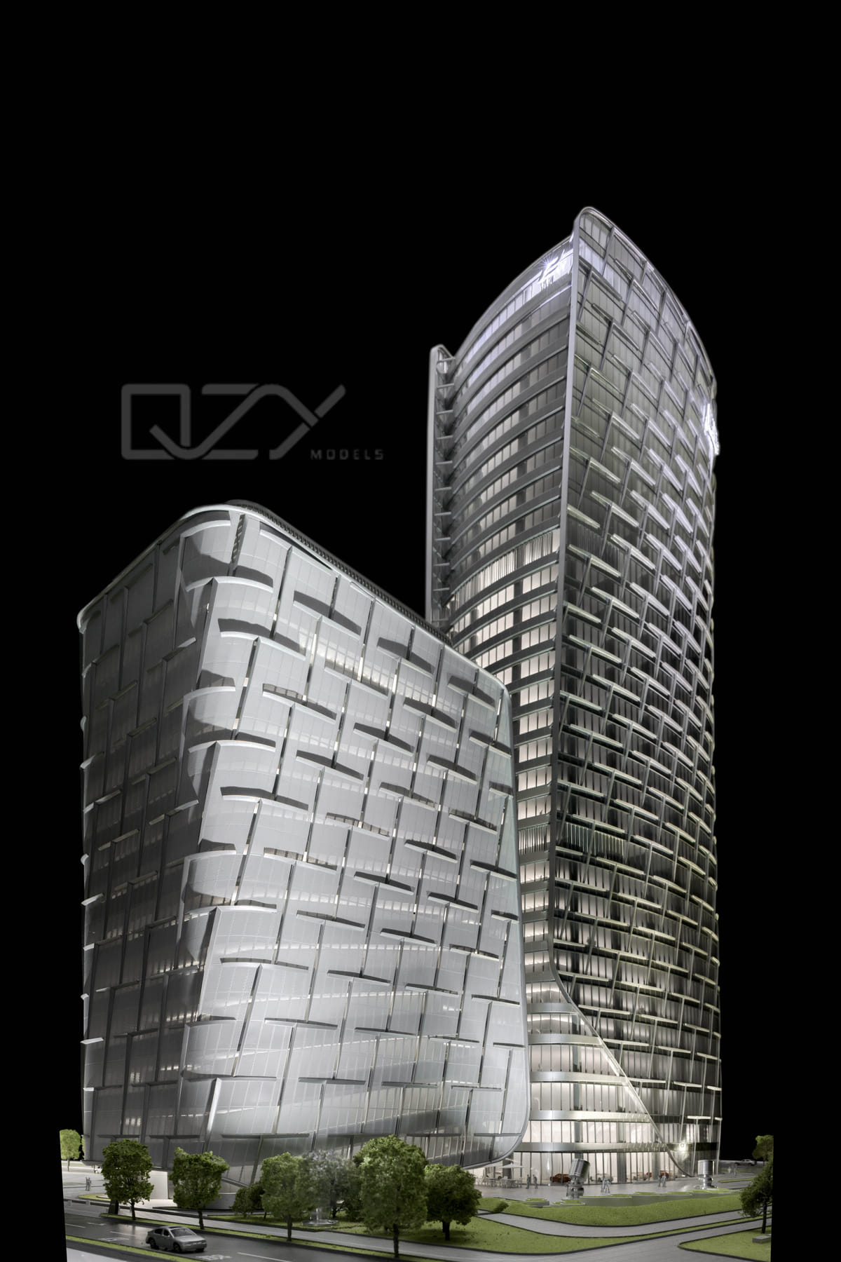 KPF Shenzhen PengFeng Building | QZY Models | Archinect
