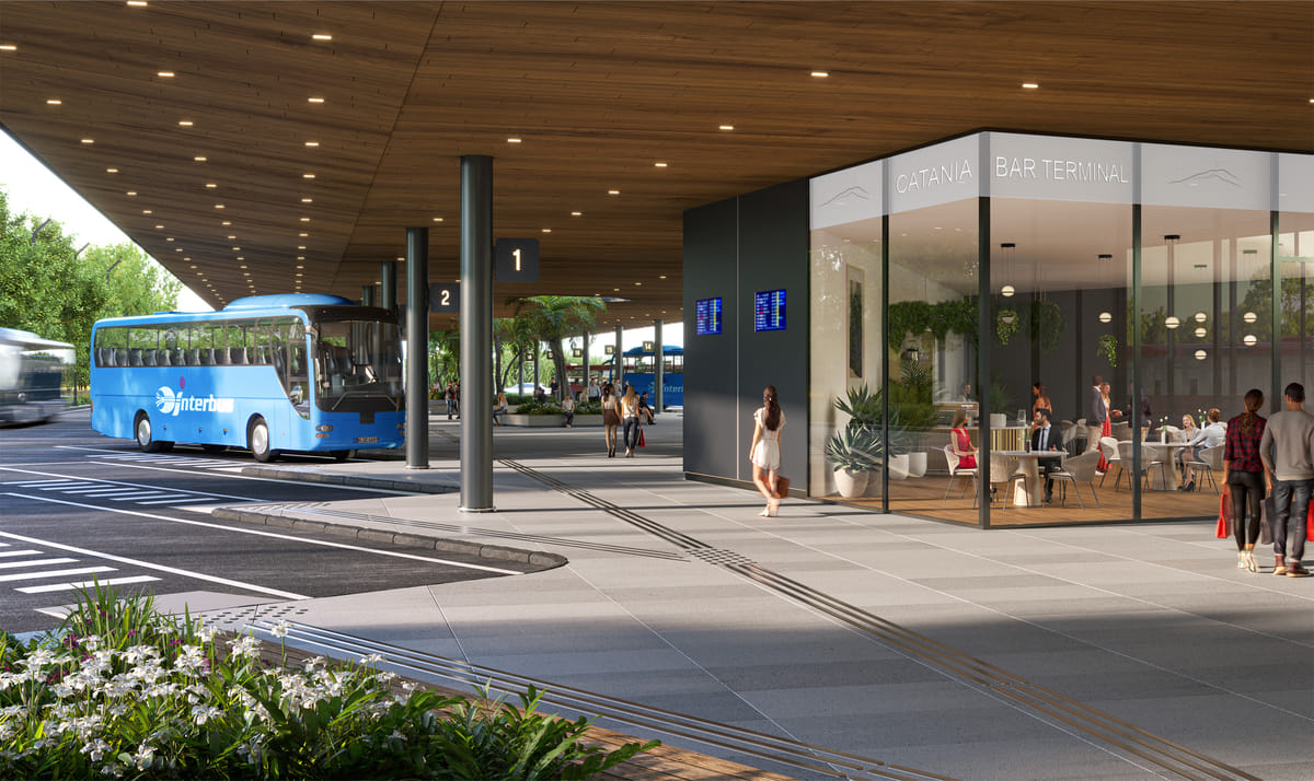 Catania Interchange Terminal | One Works | Archinect