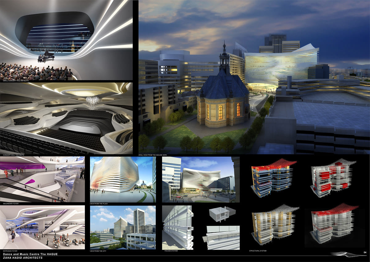 The Hague Dance and Music Center Finalist: Zaha Hadid Architects