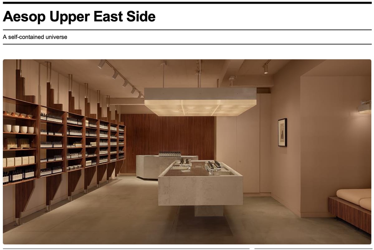 For Aesop, Architecture by AZA Transforms Space Created for High-End ...