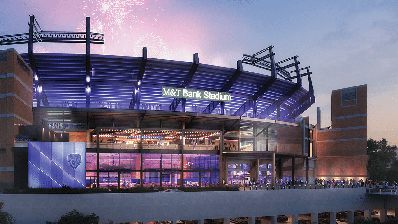 Gensler And Gilbane Will Revamp Mandt Bank Stadium For The Baltimore Ravens News Archinect